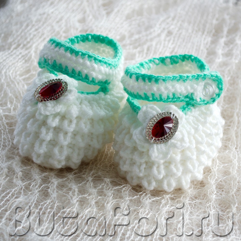 Пинетки для Новорожденных Спицами и Крючком: Схемы + 130 ФОТО